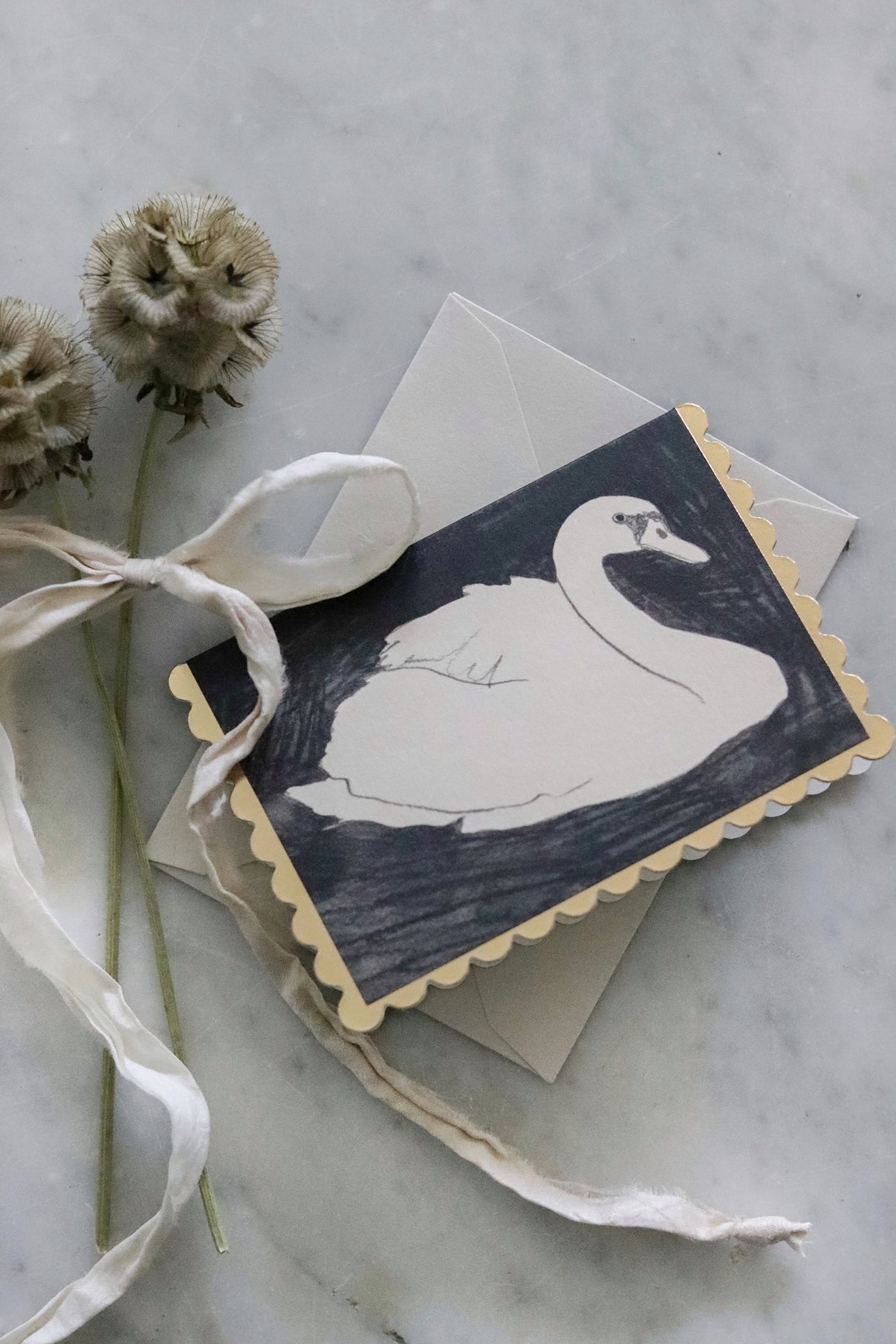 Swan Mini Card – The Tattered Magnolia